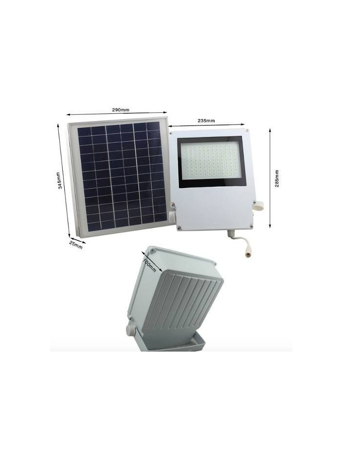 Lámpara luminaria Solares 108 Leds Con Panel Solar Exteriores y Jardín