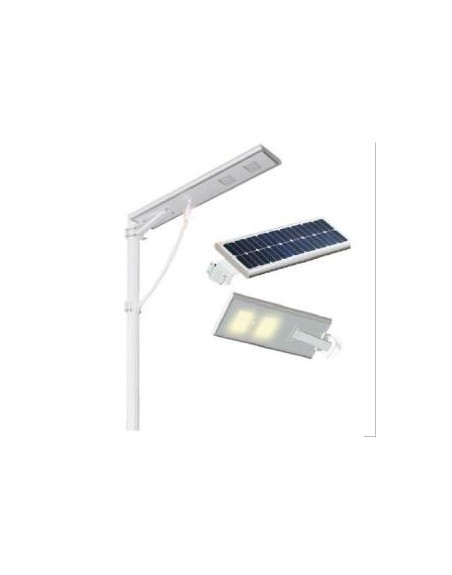 Luminarias Led Solares 30W Serie AIO Panel Solar Integrado Alumbrado Público All In One