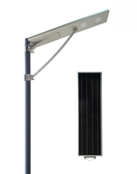 Luminarias Led Solares 30W Serie AIO Panel Solar Integrado Alumbrado Público All In One